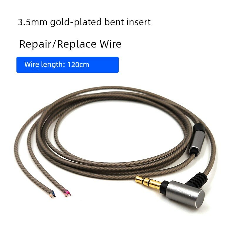 Кабель для ремонта наушников, посеребренный провод, внутриканальный, для самостоятельной замены, подходит для