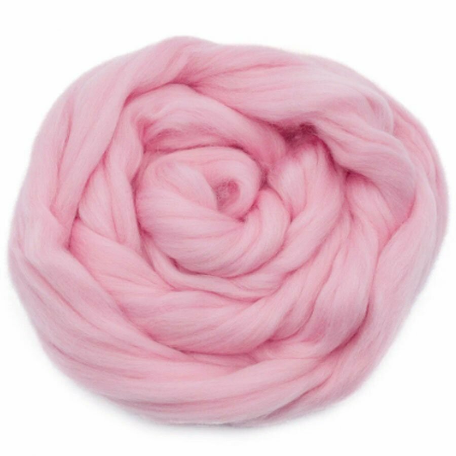 Гребенная лента (топс) 055 св. розовый 50 гр