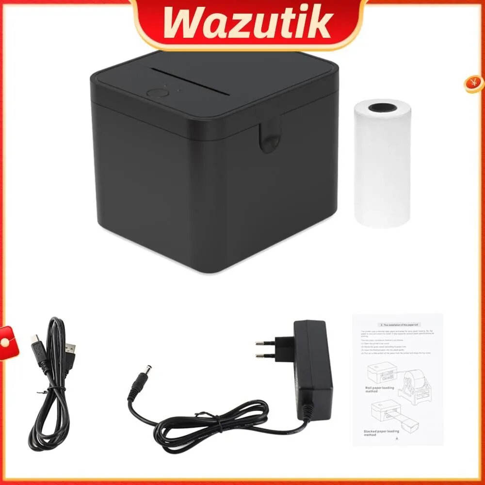 Принтер для наклеек/этикеток Wazutik термопечать USB Китай