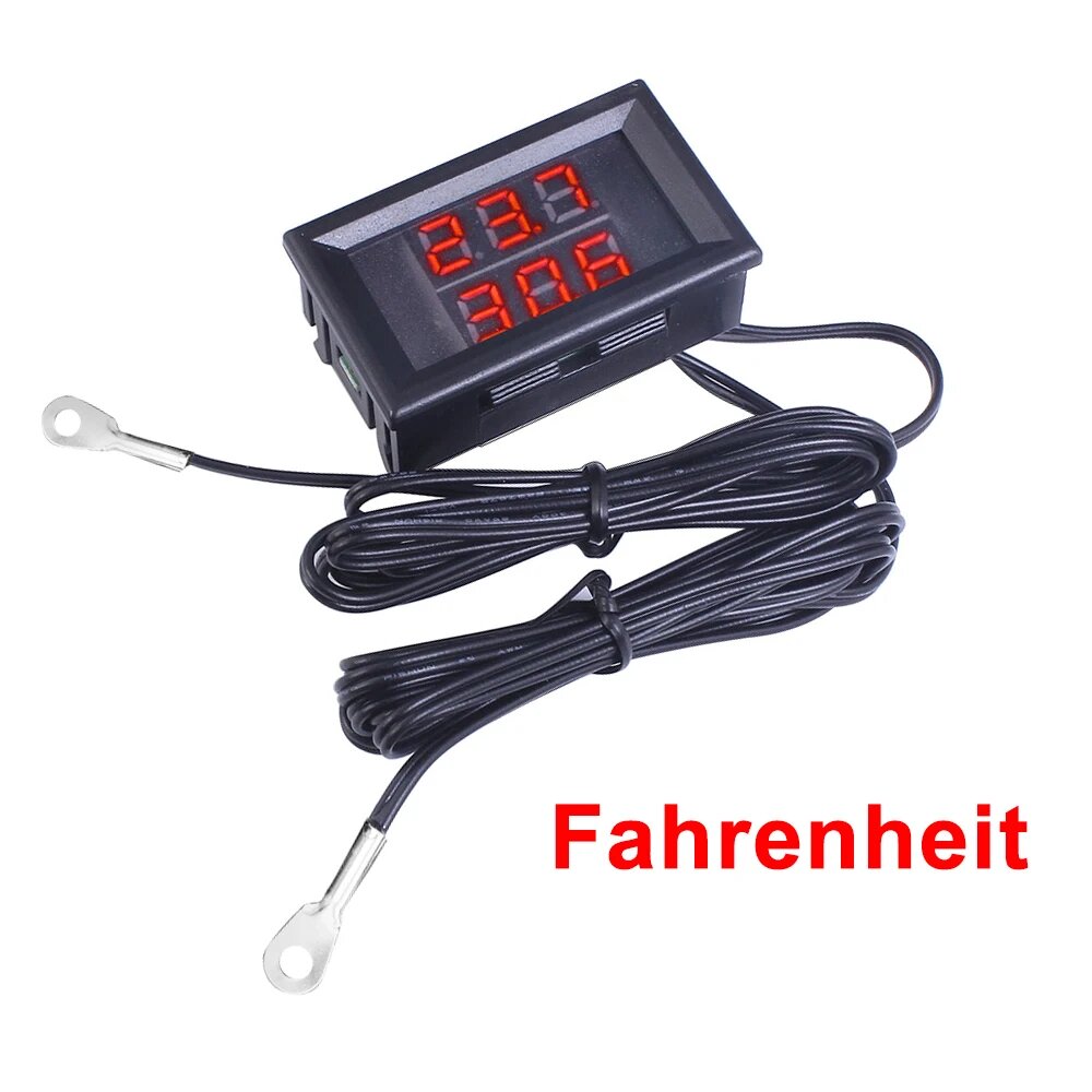 Цифровой термометр Fahrenheit Red для авто и дома