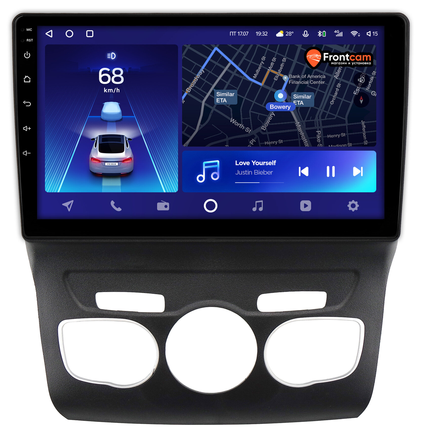 Штатная магнитола Teyes CC2 PLUS 6/128 10" RM-10-152 Citroen C4 2, DS4 (2010-2022) Android 10 (4G-SIM, DSP, QLed)