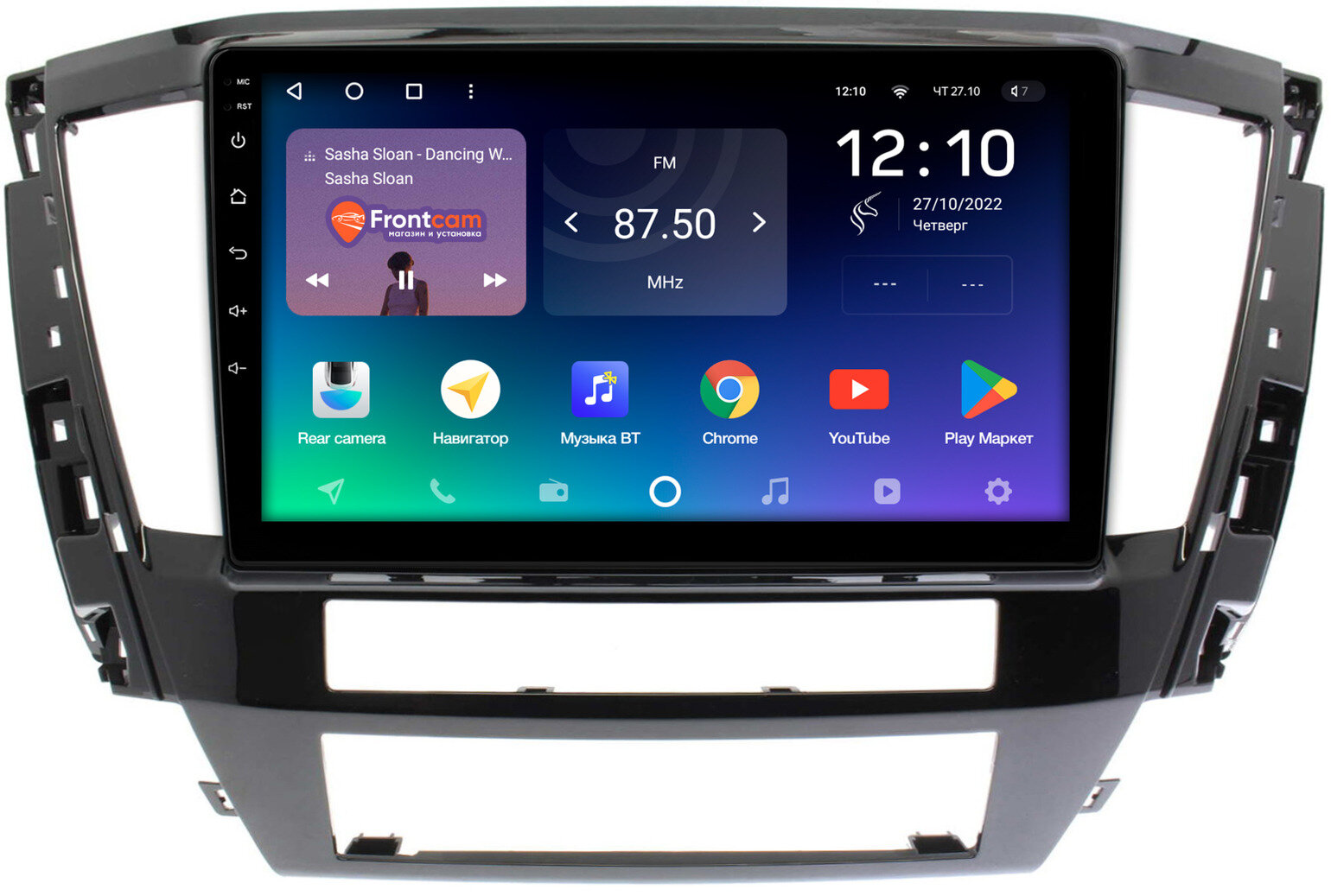 Штатная магнитола Teyes SPRO PLUS 4/64 10" RM-10-735 Mitsubishi Pajero Sport 3, Montero Sport 3 2019-2026 Android 10 (4G-SIM, DSP, IPS)