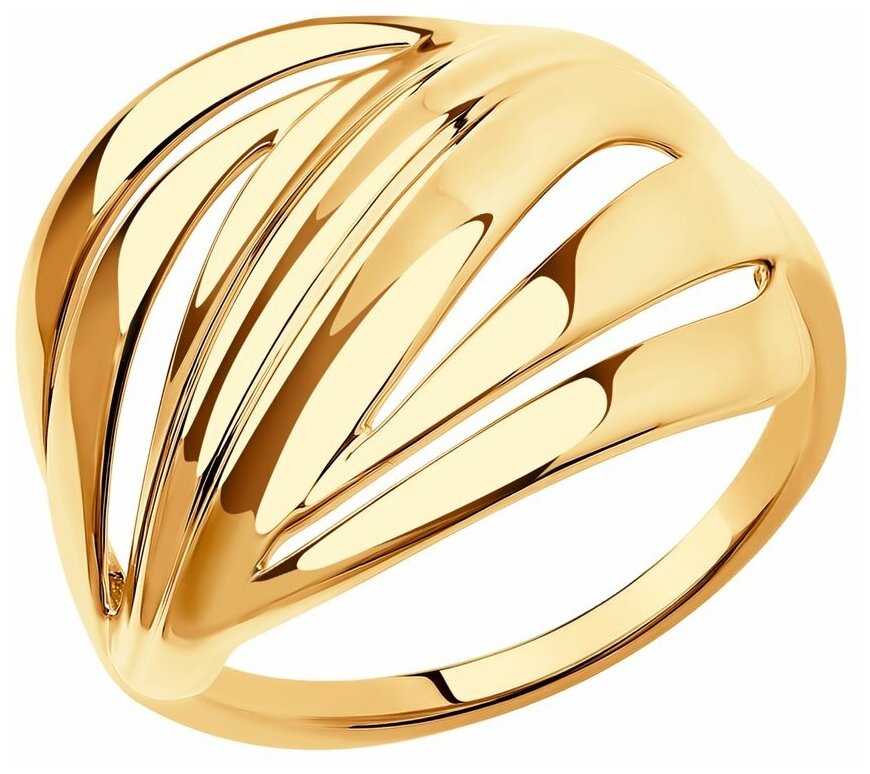 Кольцо, красное золото, 585 проба