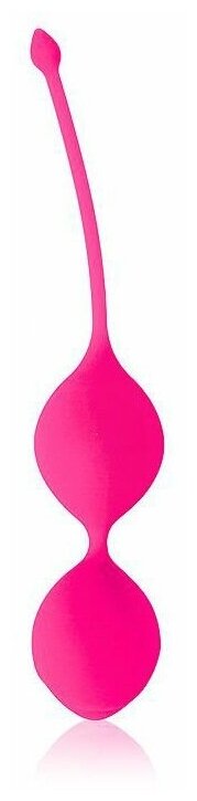 Розовые вагинальные шарики Cosmo с хвостиком, розовый, Для женщин, силикон, 3,6