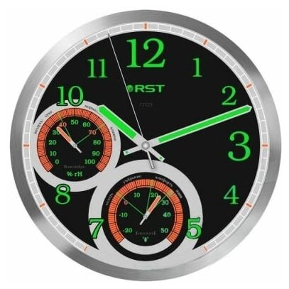 Светящиеся настенные метеочасы RST 77723
