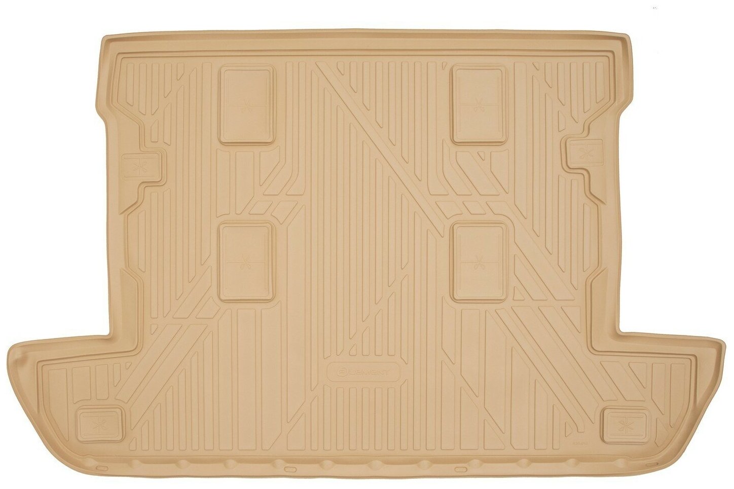 Коврик в багажник LEXUS LX 570 2007-2012, 2012-, внед. 7 мест, кор.(полиуретан, бежевый) / Лексус ЛХ