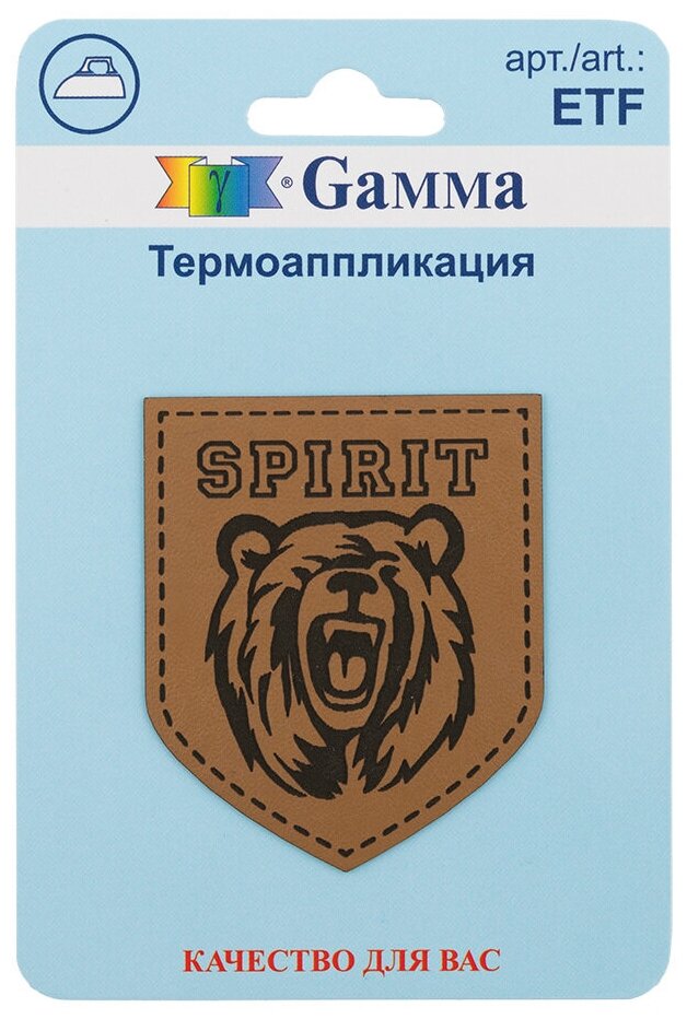 Термоаппликация "Gamma" ETF 01-017 Медведь 4.3х5.1 см