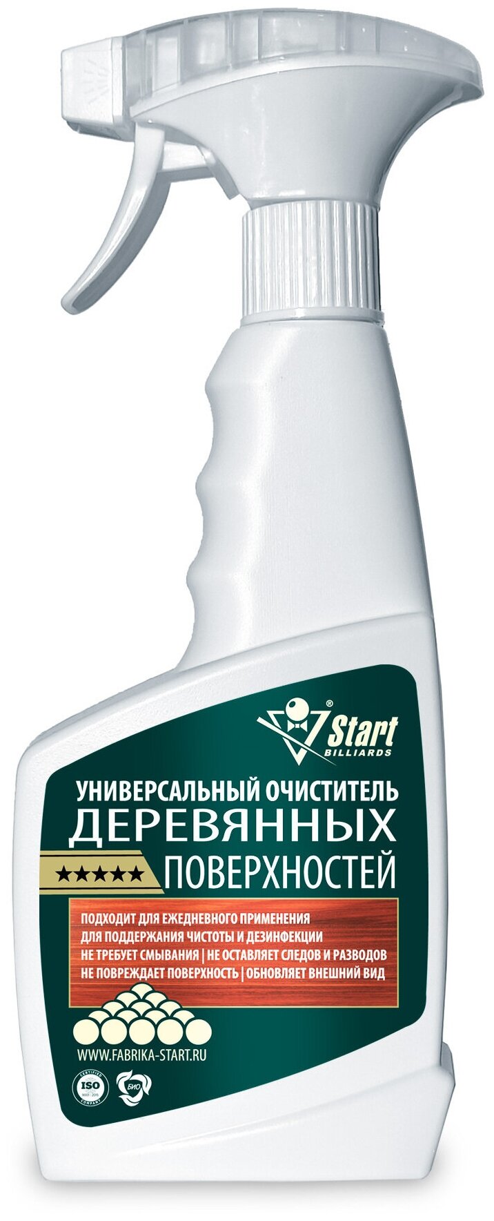 Универсальное средство для чистки деревянных поверхностей бильярда и аксессуаров