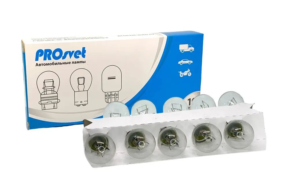 Лампа автомобильная P21W Prosvet ORIGINAL ( 10 шт. )