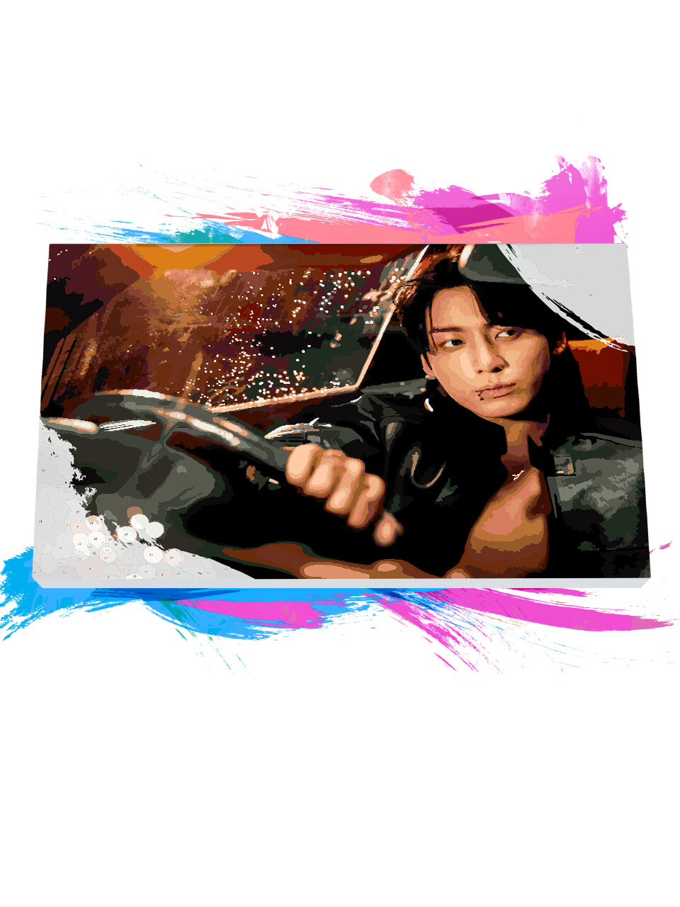 Картина по номерам на холсте BTS Чонгук Dazed, 40 х 60 см