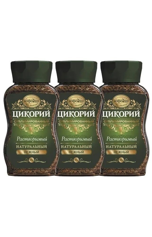 Цикорий растворимый Московская кофейня на паяхъ Нежный, 95 г х 3 шт