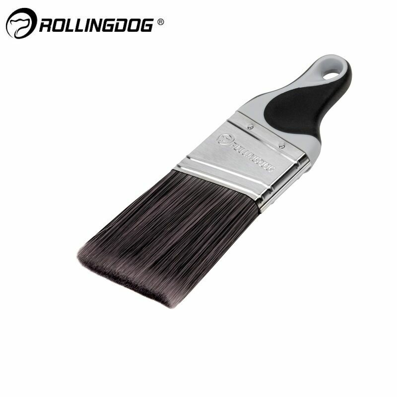 Кисть с короткой ручкой Rollingdog 50мм, угловой срез, синтетика серия Professional, арт.10289