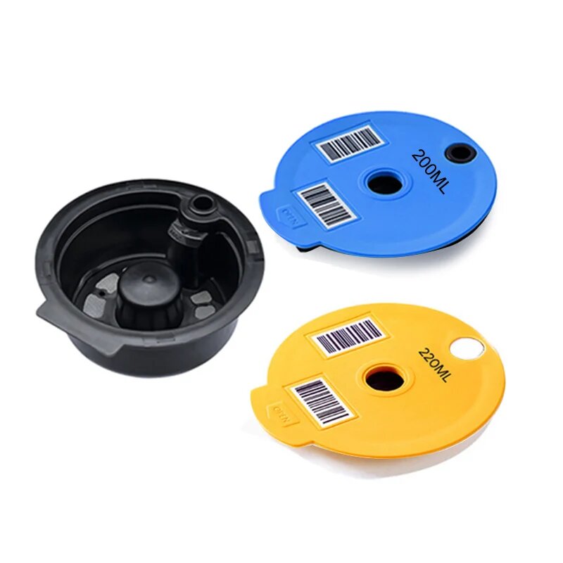 Многоразовые капсулы iCafilas для кофеварки Bosch Tassimo из нержавеющей стали L200-H220 LID