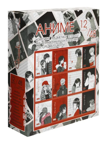 Комплект предметных тетрадей, 12 шт, 48 листов