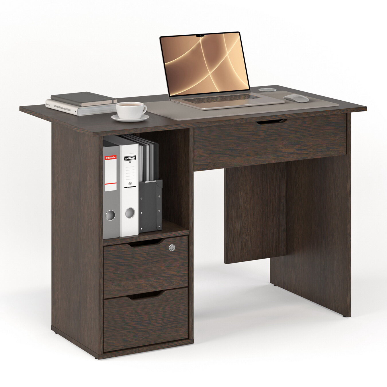 Стол письменный БАНГА-52-Я левый Венге