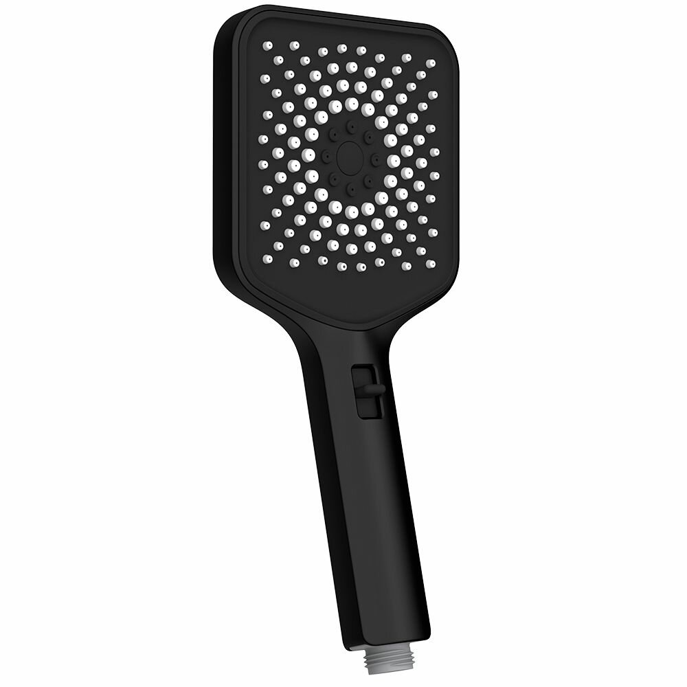 Лейка для душа 120 мм, 3 режима, черный, AQUAme AQM8502B
