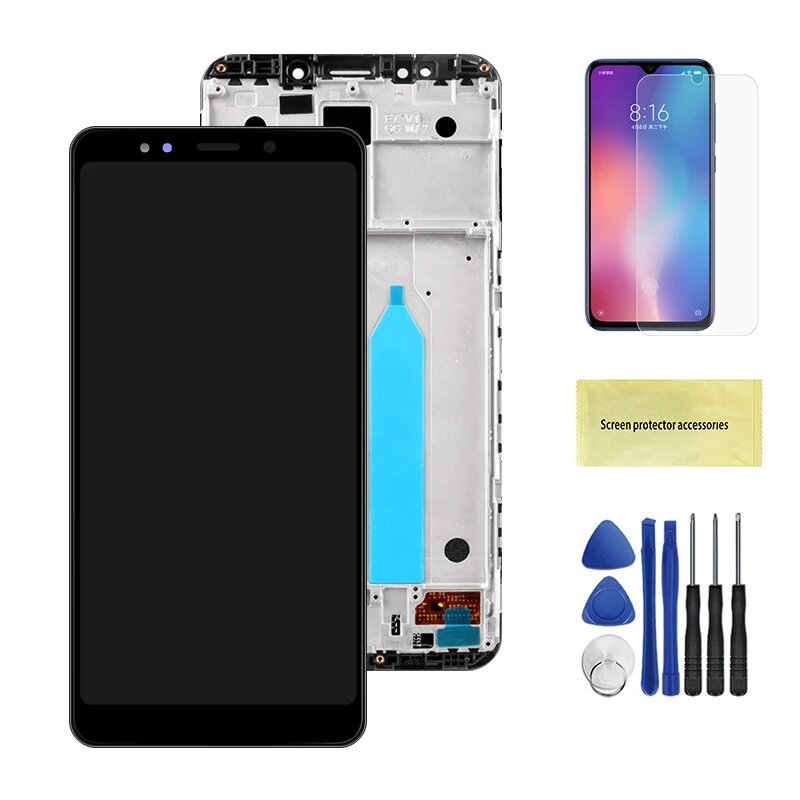 Дисплей для Xiaomi Redmi 5 Plus Black With Frame