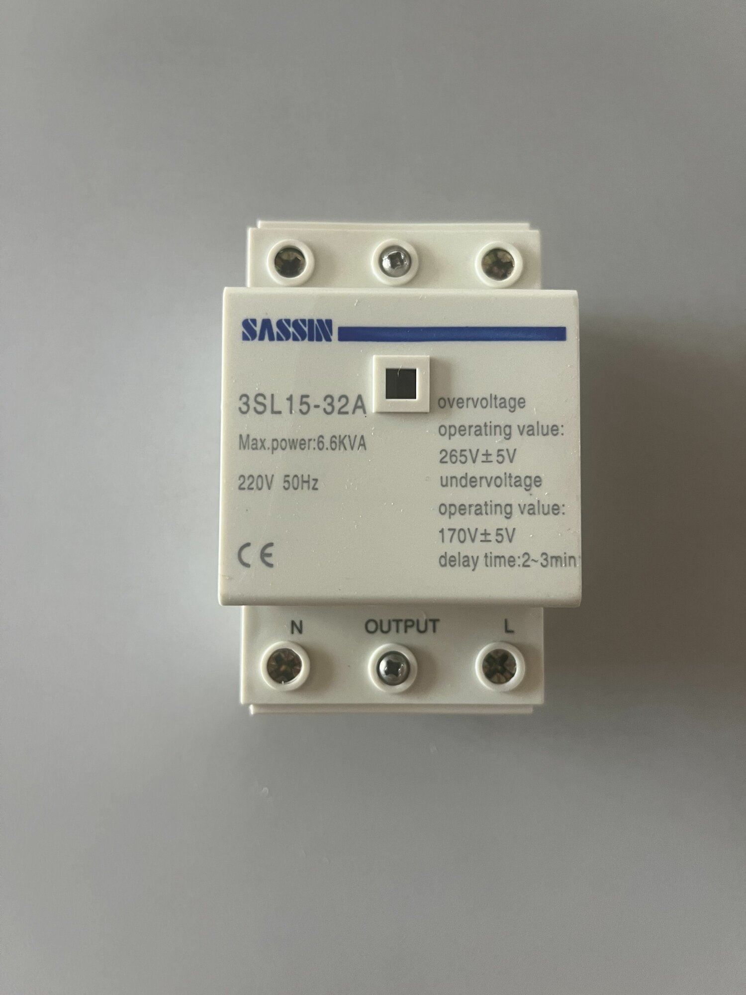 3SL15-32A Sassin . 220V 50Hz. Реле контроля напряжения.