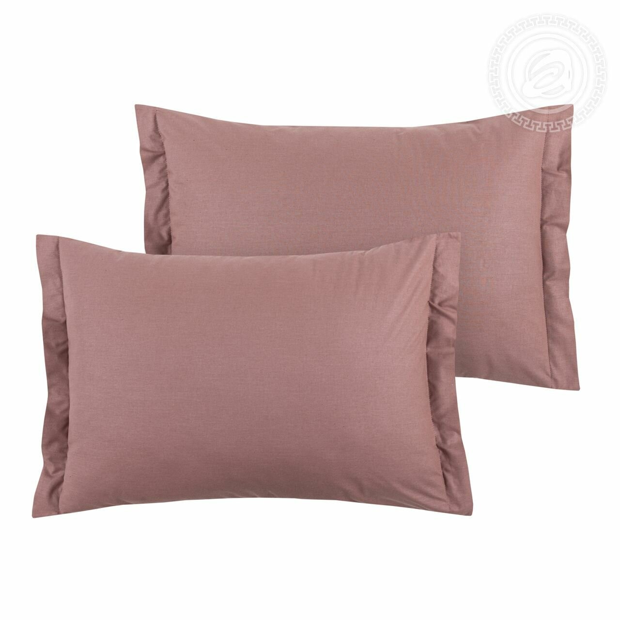 Набор наволочек с ушками поплин Какао 50х70 2 шт.