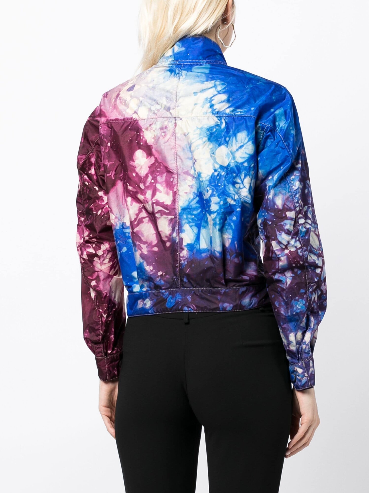Куртка Stain Shade Graphic-print patch-detail jacket, размер 42, синий — фото 1