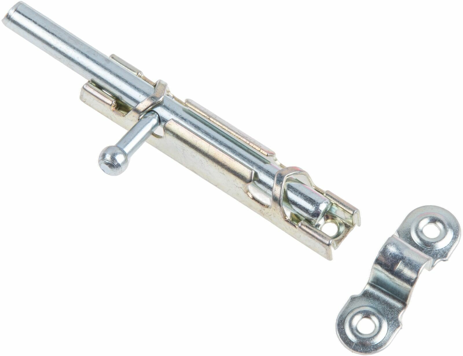 Шпингалет 82 мм, задвижка накладная, цвет белый цинк STARFIX (SMP-06867-1)