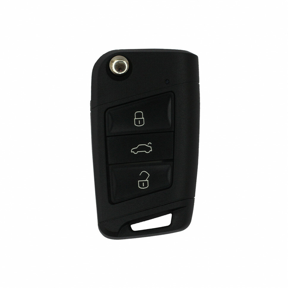 Корпус выкидного ключа VW Skoda для MQB платформы - черный