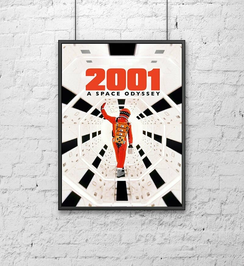 Постер для интерьера на стену (30х40 см). Кино Космическая Одиссея 2001 (2001 A space odyssey)