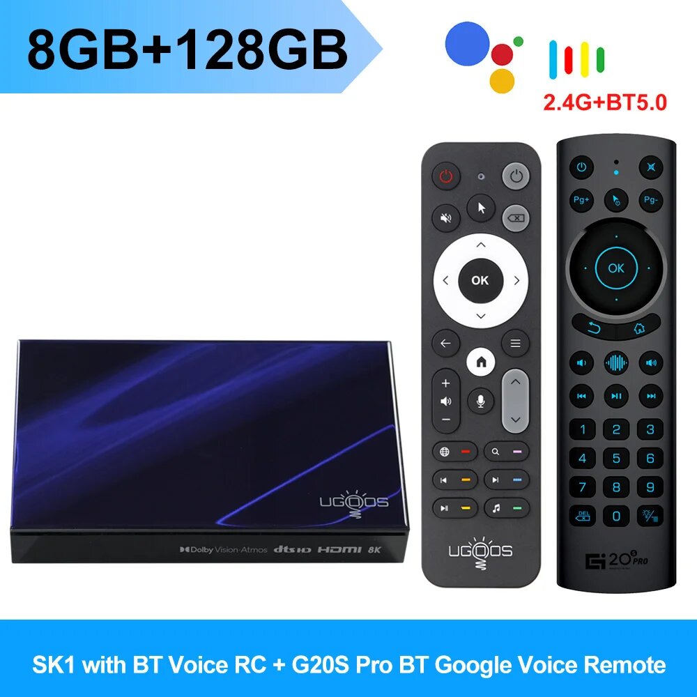 UGOOS SK1 8K Медиаплеер Android 11 128 ГБ 8 ГБ