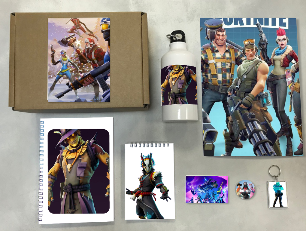Бокс Fortnite, Фортнайт №4, товары с нашими рандомными картинками