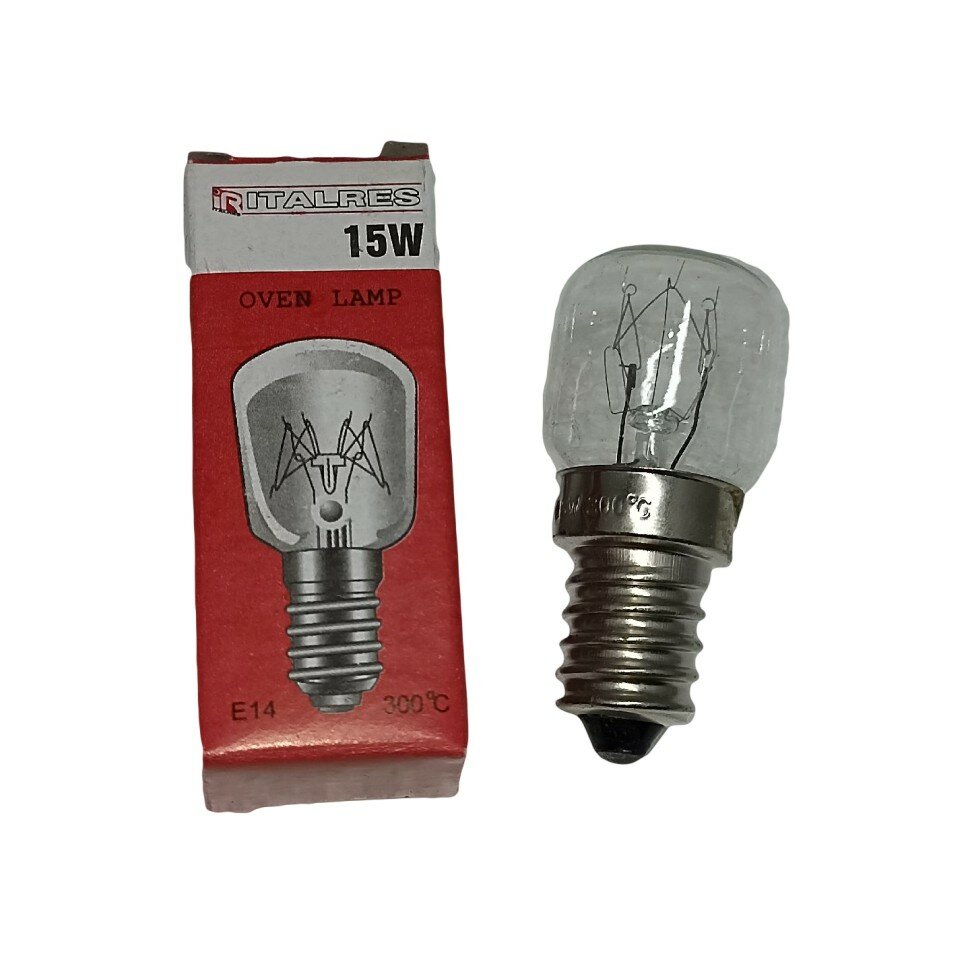 Лампочка (лампа термостойкая) для духовки E14 15W 300°C 90 lumen 230/240V WP002