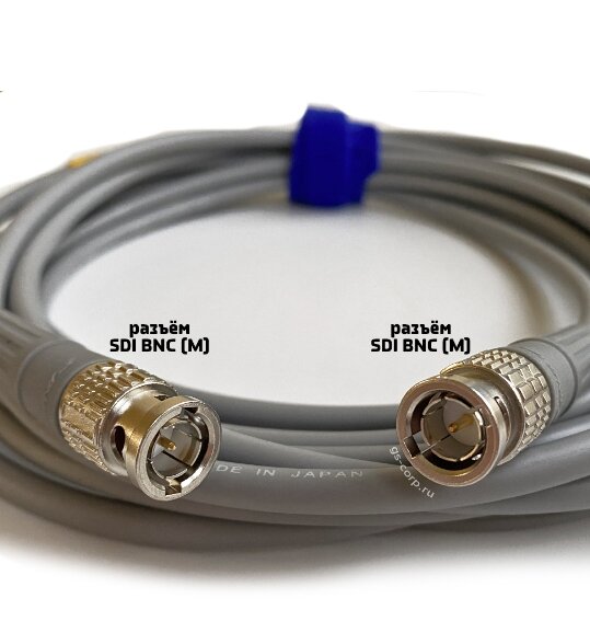 Кабель мобильный/сценический GS-PRO 12G SDI BNC-BNC (grey) 5 метров