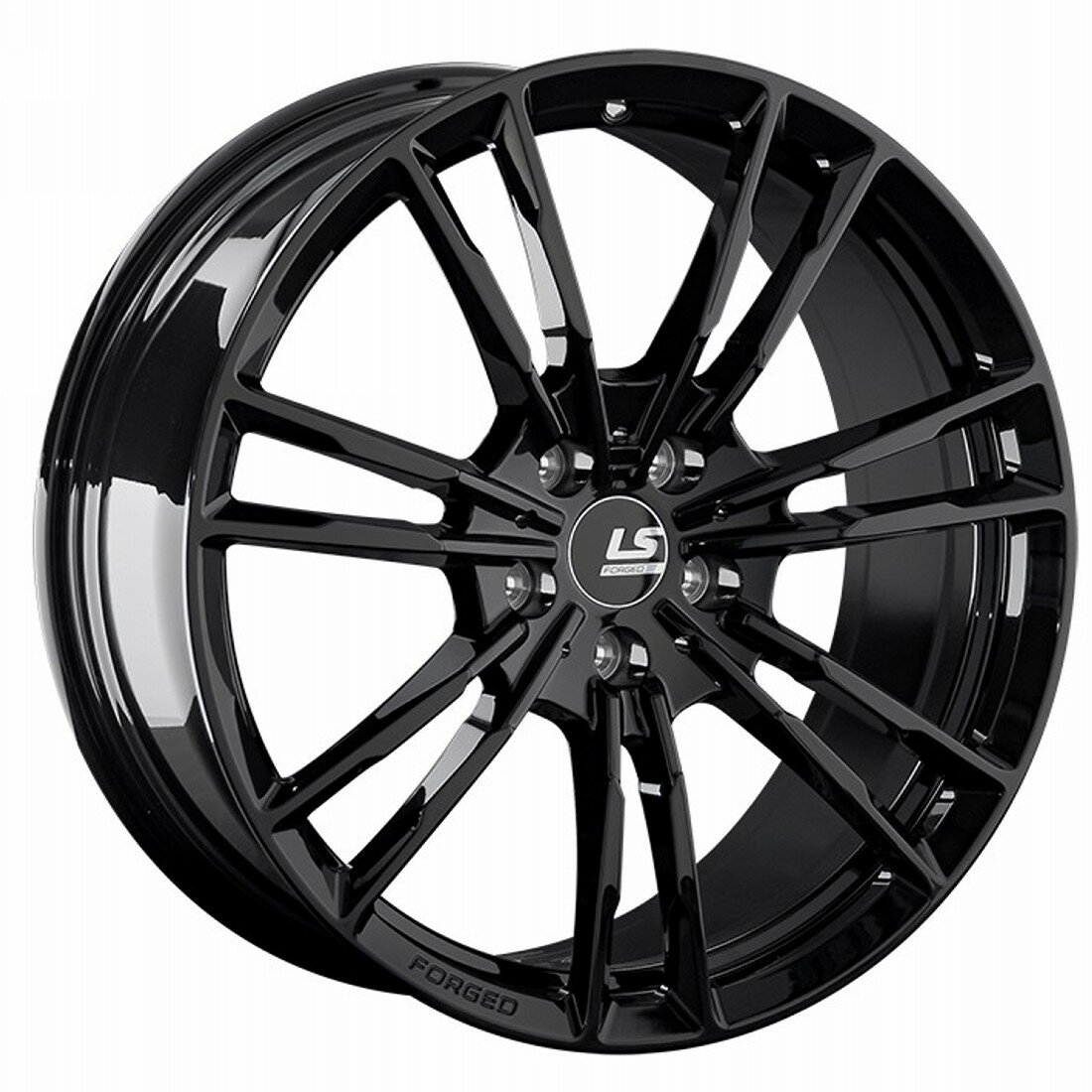 Колесный диск LS Forged LS FG06 8x19 5x112 ET27 66,6 BK кованый для автомобиля