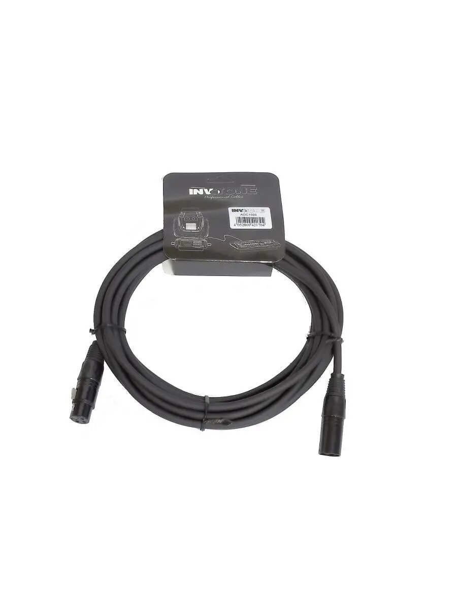 Кабель DMX с разъемами XLR(папа) - XLR(мама) ADC1010, 10 м