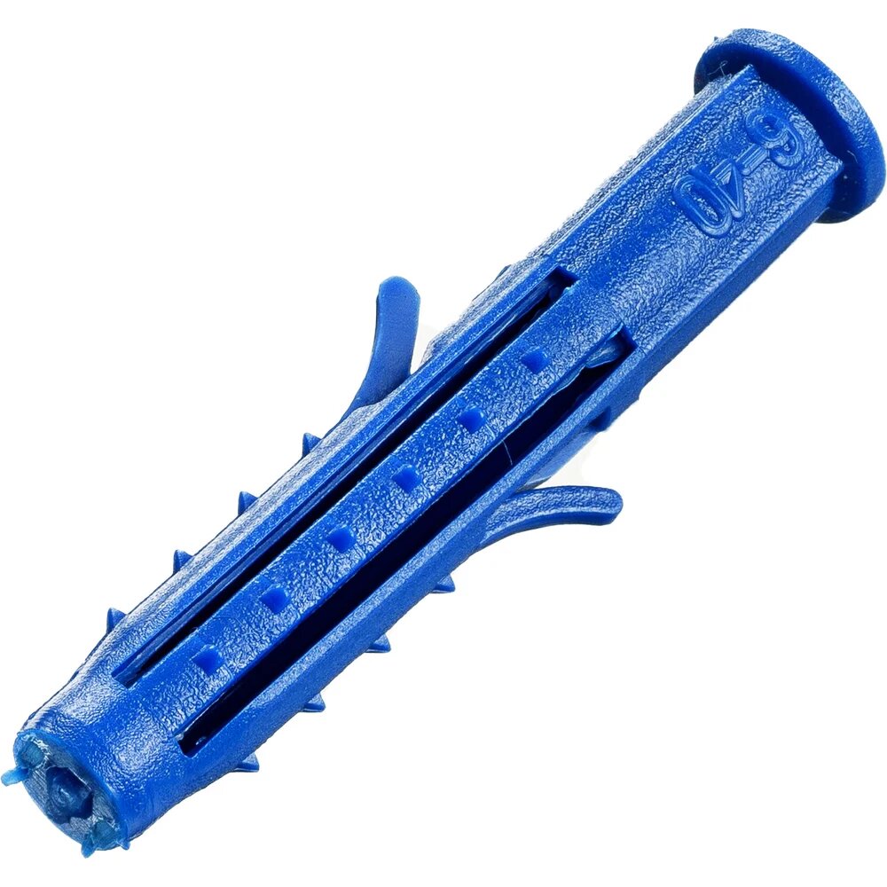 Четырехраспорный универсальный дюбель Tech-Krep Чапай 6x40 мм, шипы+усы, полипропилен, 200 шт, пакет 155370