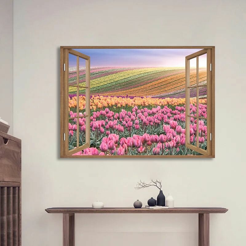 Картина ВсеКартины. Тут "Тюльпаны", на подрамнике, холст, 60x80 см