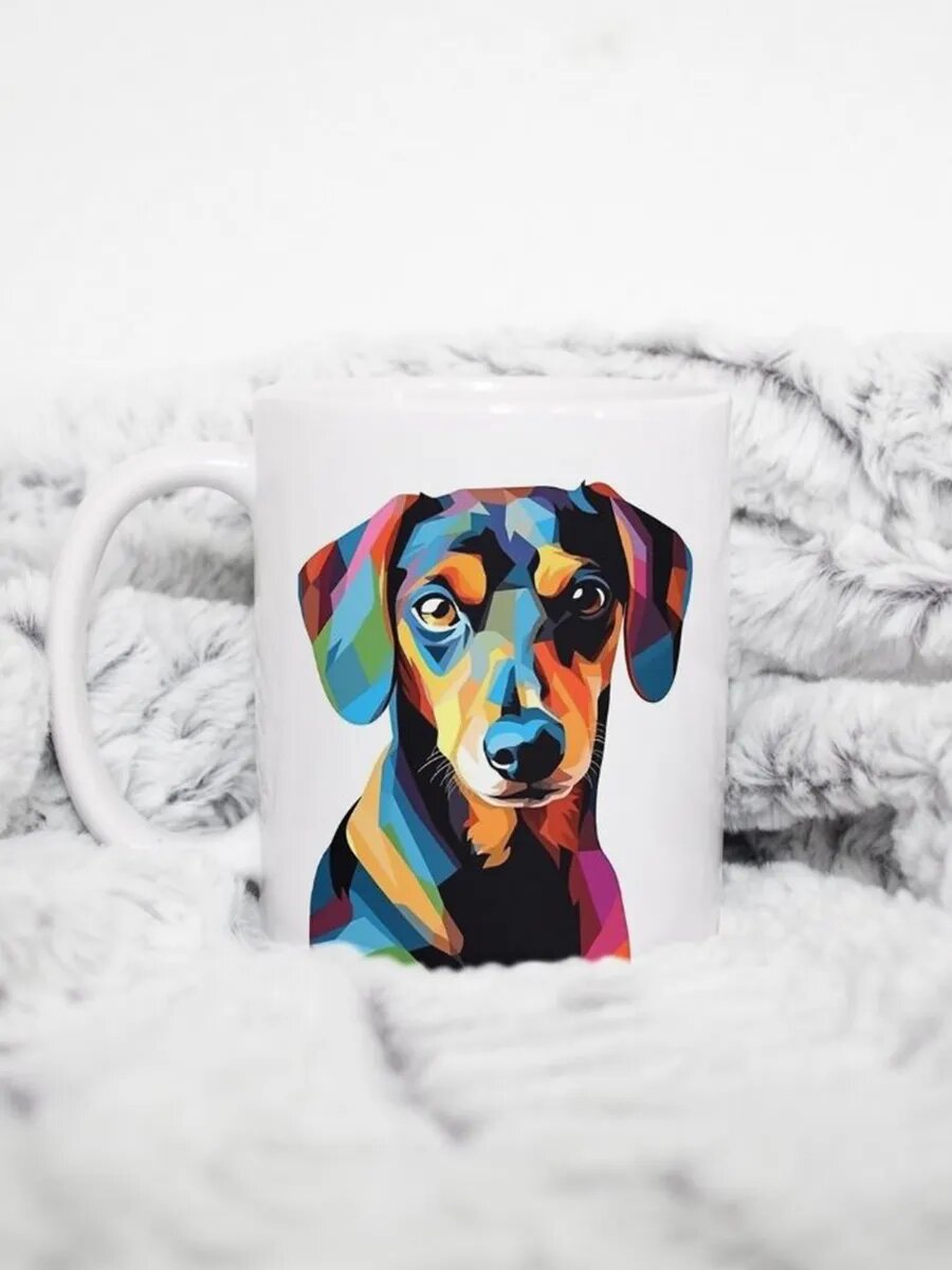 Кружка пёсик "Такса"