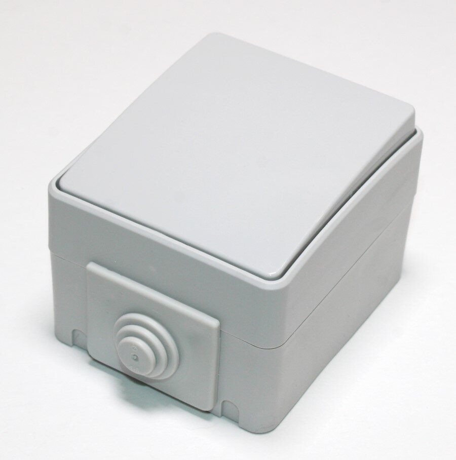 Радиовыключатель HiTE PRO IP65-1 влагозащищенный, 60х80х90мм, HiTE PRO, Дальность действия до 250м, батарейка CR2032 (до