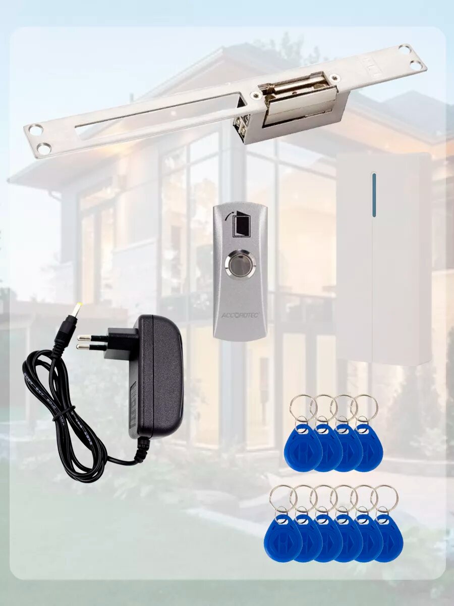 Система СКУД, электрозащелка и контроллер на калитку или дверь