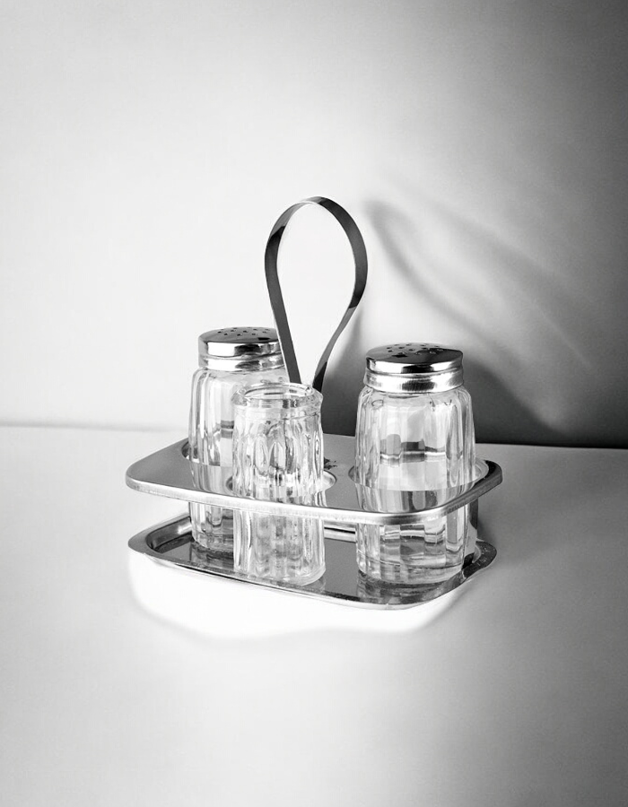 Набор для специй (соль, перец, стакан для зубочисток) Prohotel 50мл, 120х75х115мм