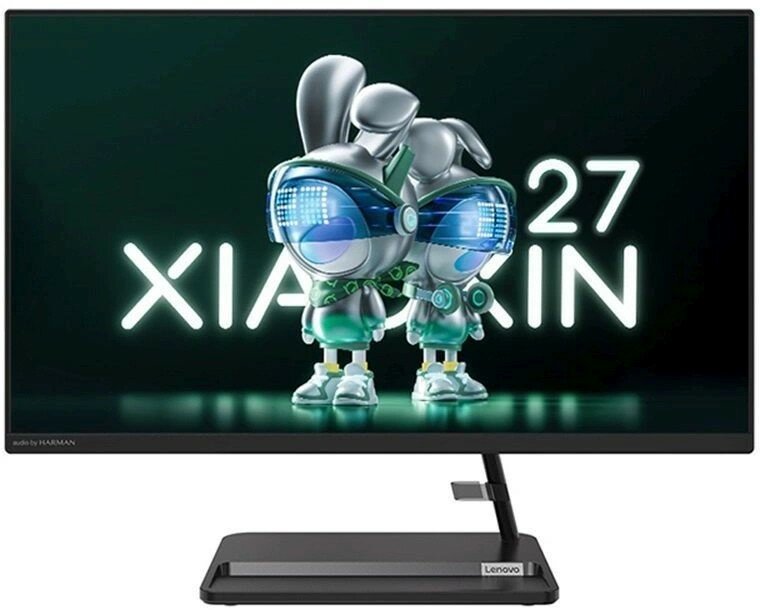 27" Моноблок Lenovo XiaoXin Full HD, 2064649, Intel Core i5 12450H, 16ГБ DDR4, 512ГБ SSD, Windows 11 trial для ознакомления Professional, черный