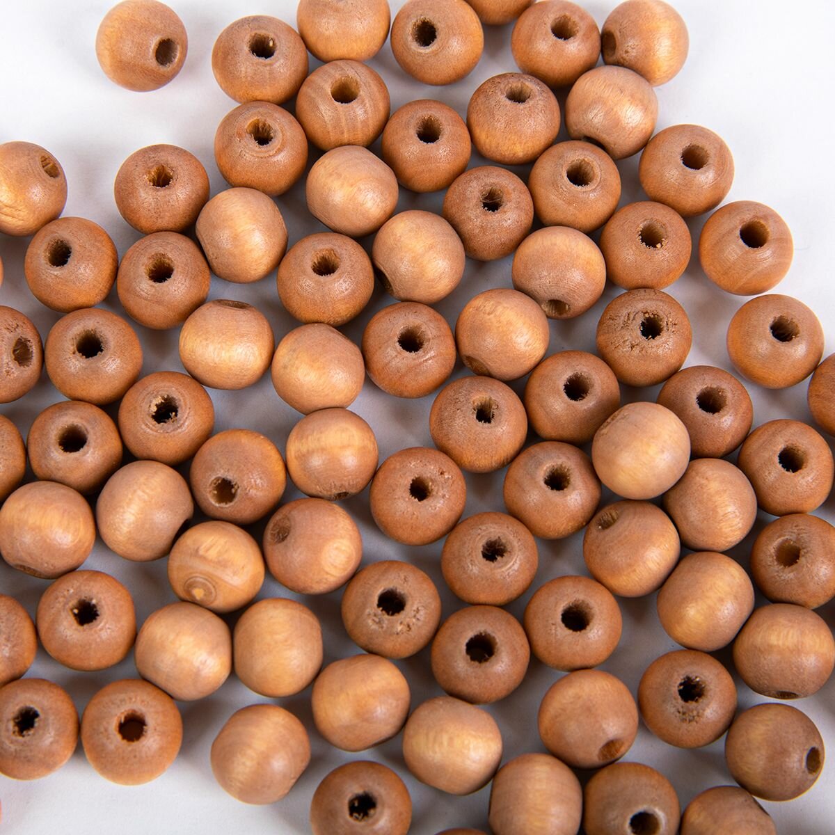 Бусины деревянные для рукоделия Zlatka HWBD-12 12 мм 10 уп по 40 г тёмное дерево