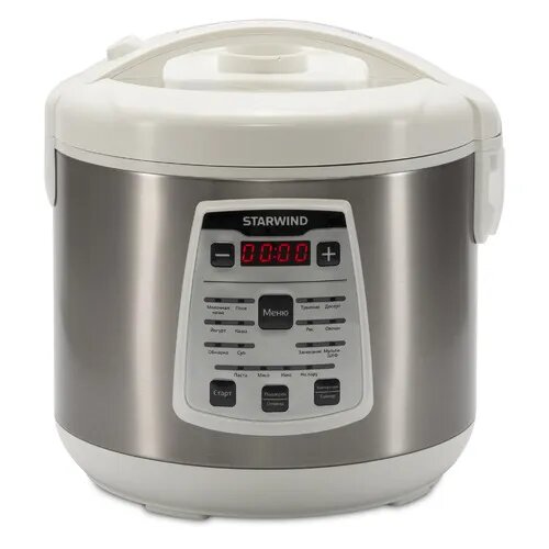 Мультиварка StarWind SMC4200, 900Вт, белый/серебристый