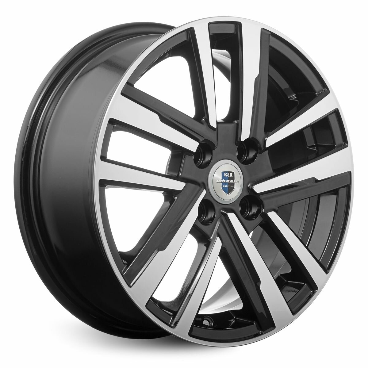 Диск литой КиК Хант (КС1034) 6,0\R15 4*98 ET30 d58,5 Алмаз черный [79942] Fb max 480 kg легкосплавный