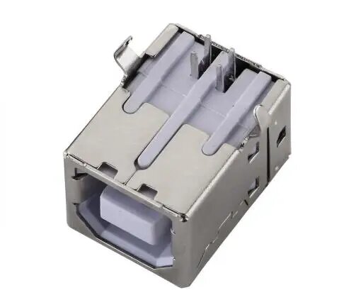 10 шт./лот, гнездовой разъем USB типа B для принтера, квадратный разъем, разъем для передачи данных