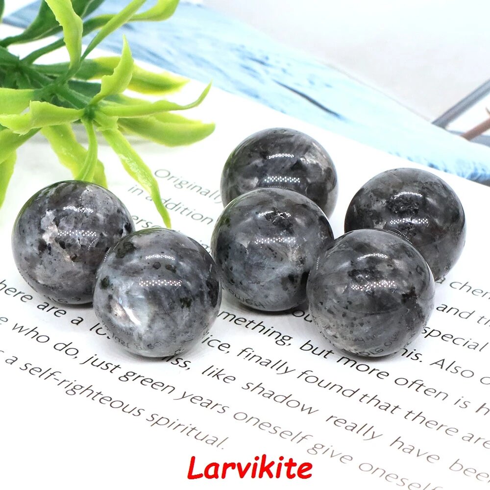 Розовый кварц аметист шары из камня 20 мм Фиолетовый, 50 PCS, Larvikite