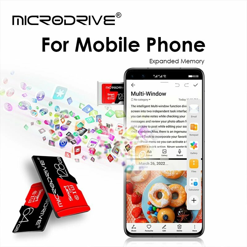 MicroDrive карта памяти Micro-SD 256 МБ — фото 1