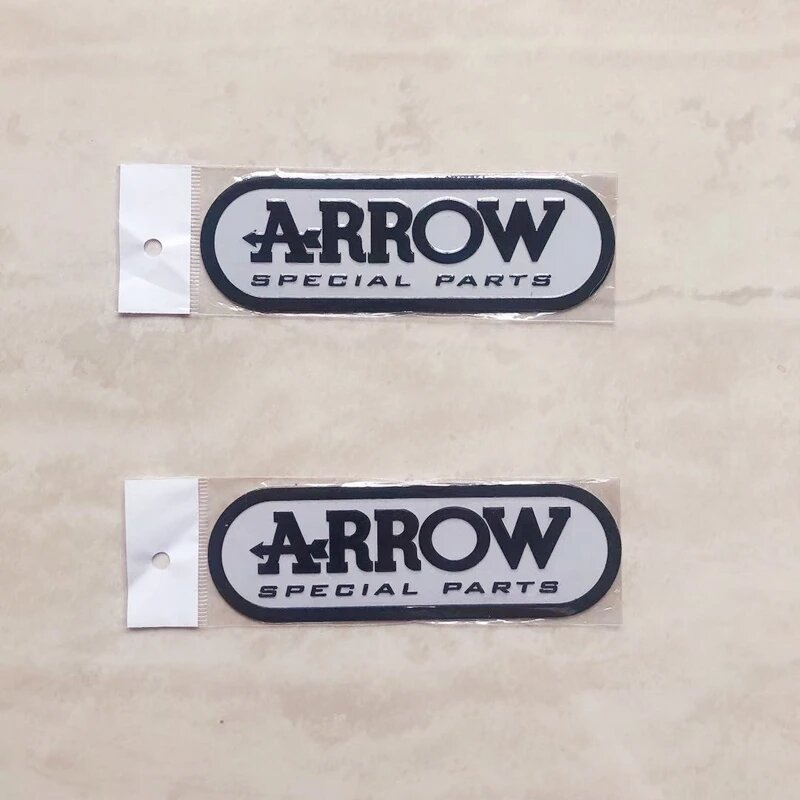 Наклейка на выхлопную трубу, из алюминиевого сплава, 2 шт./компл. 2pcs white