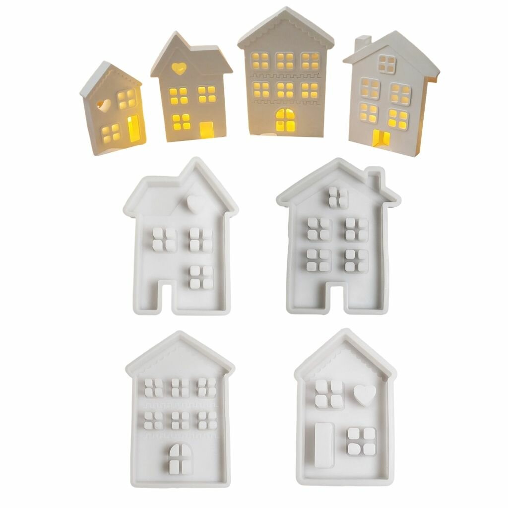 Набор из 4 частей, форма для цементной штукатурки украшения дома