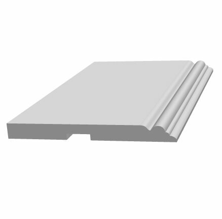 Плинтус Ultrawood BASE 5011, ЛДФ-декор, влагостойкий, ударопрочный, 2м, под покраску, 1 шт. — фото 1