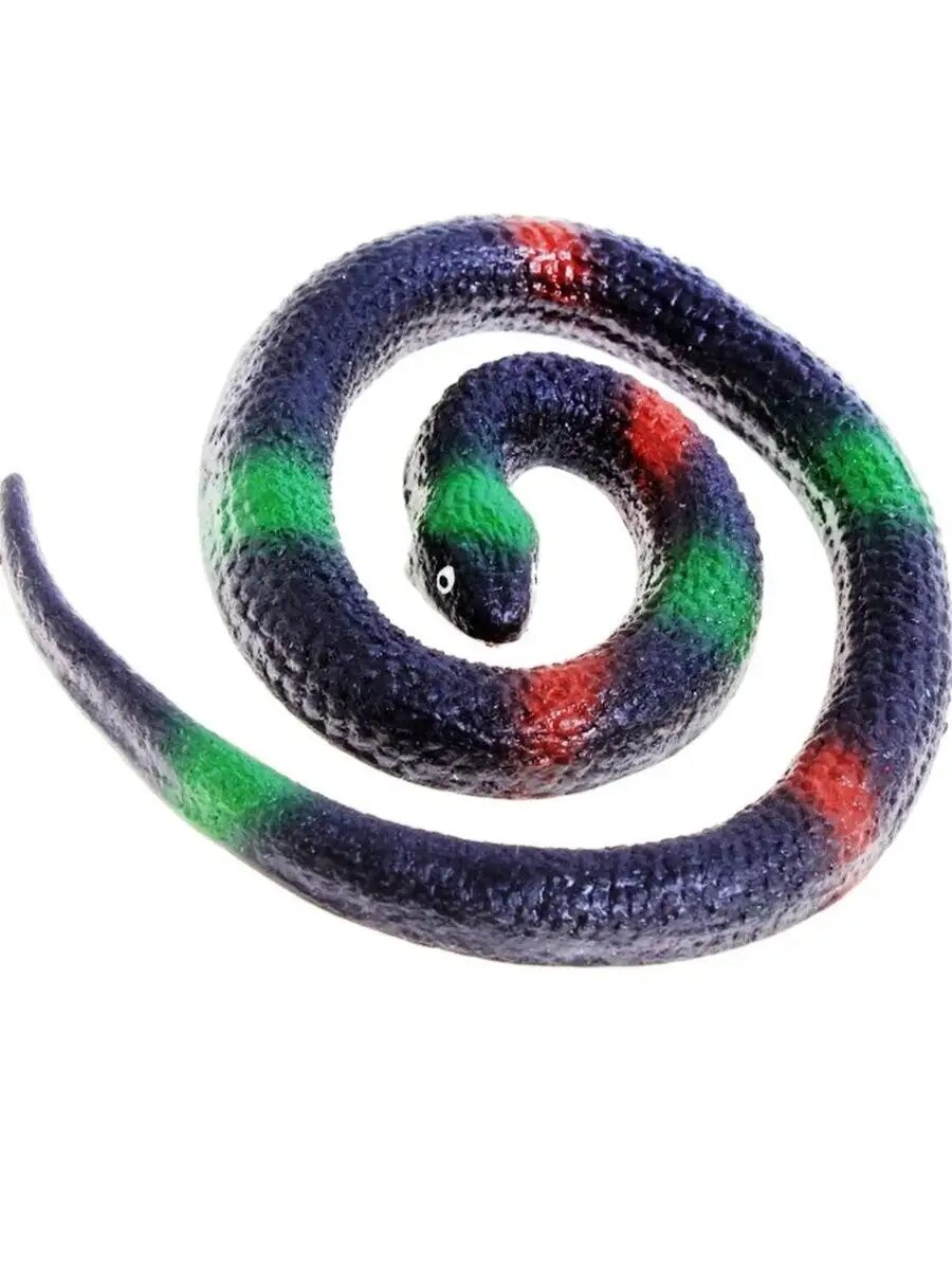 Игрушка-антистресс "Большая Змея", 100см, реалистичная, черная